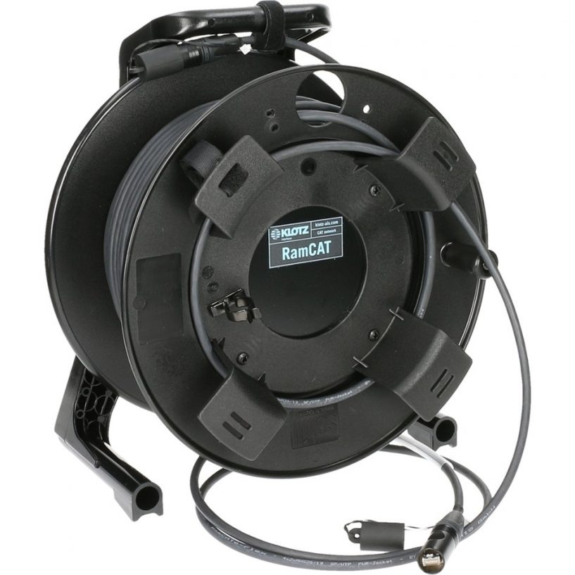 100m CAT-6 Audio/video kabel op haspel huren te huur – R.F. Systems